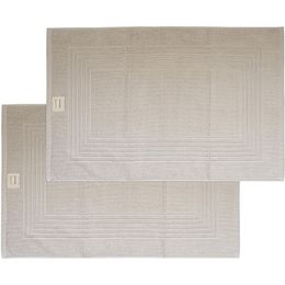 Hotelmatte Dyckhoff, H:3mm, grau, Baumwolle, Badematten, "Nature", 2 teilig