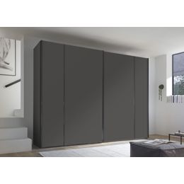 Schwebet&uuml;renschrank STAUD, B:298cm H:240cm T:68cm, grau, Holzwerkstoff, Schr&auml;nke, "Sonett 100 G, Made in Germany", mit vier verschiedenen