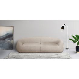 Big-Sofa, B:240cm H:81cm T:100cm, beige, LeGer Home by Lena Gercke, 100% Polyester, Sofas, "YANI, Designersofa, organische Form, Maße B/T/H:
