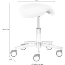 mayer Sitzm&ouml;bel Arbeitshocker MAYER SITZM&Ouml;BEL, B:52cm H:39,5cm T:52cm, wei&szlig;, Hocker, "myXPERT"