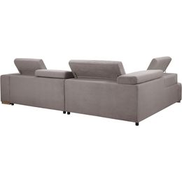 Ecksofa, B:307cm H:73cm T:201cm, braun, exxpo - SOFA FASHION, Wohnzimmer, Sofas, "Elianos, hoher Sitzkomfort, aufwendige Kreuzsteppung im Sitz,