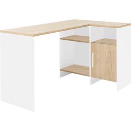 Schreibtisch GAMI, B:136cm H:75,7cm T:87,5cm, wei&szlig;, B&uuml;ro, Tische, "Liverpool"