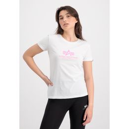 Damen T-Shirt "New Basic T Wmn NP", pink, Gr. XS, Alpha Industries, Obermaterial: 100% Baumwolle, Shirts