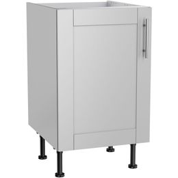 Sp&uuml;lenschrank KOCHSTATION, B:50cm H:87cm T:58,4cm, grau, K&uuml;che, Schr&auml;nke, "KS-Ahus", Breite 50 cm