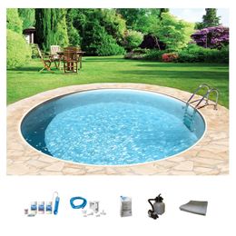 Rundpool MY POOL BWT, H:150cm &Oslash;:450cm, beige, Schwimmbecken, "mit sandfarbener Folie f&uuml;r den Karibik Look", H&ouml;he 150 cm, in versch. Gr&ouml;&szlig;en verf&uuml;gbar