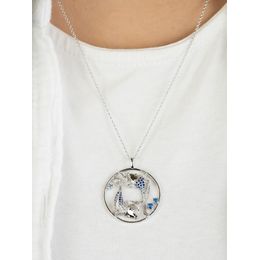 Engelsrufer Damen Kette mit Anh&auml;nger "Yin Yang Fisch", Silber 925 (Sterlingsilber), L: 50 B: 1,42mm, blau, Silber 925 (Sterlingsilber), B:1,42mm,
