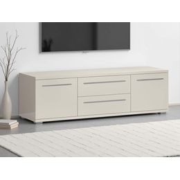 Lowboard Places of Style, B:180cm H:46,2cm T:45,2cm, beige, Spanplatte, Wohnzimmer, Sideboards, "Piano TV-Kommode in Breite 165 oder 180 cm mit