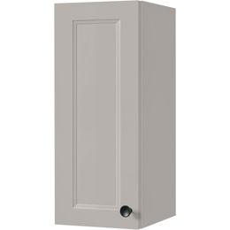 H&auml;ngeschrank Nobilia, B:30cm H:72cm T:37,2cm, grau, K&uuml;che, Schr&auml;nke, ""Cascada", Ausrichtung w&auml;hlbar, vormontiert", in drei Breiten: 30, 45 und 60