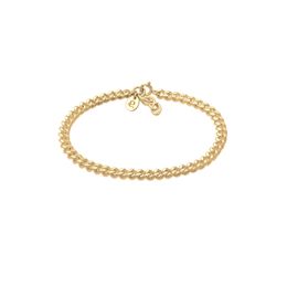 Elli Premium Damen Armband "Panzerkette Massiv Basic Blogger Trend 925 Silber", 16cm, ohne Stein, Silber 925 (Sterlingsilber), gold, Silber 925
