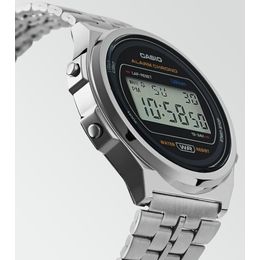 CASIO VINTAGE Damen Chronograph, silber, Armbanduhren, Quarzuhr, Armbanduhr, Damenuhr, Herrenuhr,Digitaluhr, Edelstahlarmband