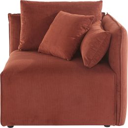 Sofa-Eckelement OTTO HOME, B:90cm H:86cm T:90cm, orange, 92% Polyester, 8% Polyamid, Polsterelemente, "Nöre", Modul - zum Zusammenstellen; in vielen