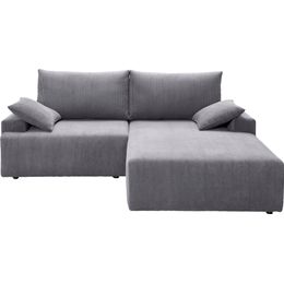 Ecksofa, B:240cm H:92cm T:177cm, grau, exxpo - SOFA FASHION, Wohnzimmer, Sofas, "Orinoko, aktuelles Design und hoher Sitzkomfort, L-Form", inkl.