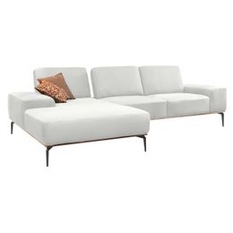 Ecksofa W.Schillig, B:299cm H:88cm T:178cm, wei&szlig;, Longlife Xtra-Leder Z73: Naturwalkleder der Luxusklasse aus den erlesensten Rohh&auml;uten. Hautst&auml;rke