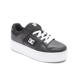 DC Shoes Damen Sneaker "Manteca 4 Platform", Gr. 7,5, schwarz-weiß, Obermaterial: Leder (Kuh) / Futter: Textil / Außensohle: Gummi, Schuhe