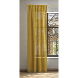 Neutex for you! Vorhang NEUTEX FOR YOU, B:144cm H:245cm, gelb, Jacquard, Polyester, Wohnzimmer, Gardinen, "Mara-ECO"