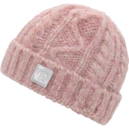 Chillouts Damen Beanie "Rory Hat", pink, unifarben, Obermaterial: 54% Polyacryl, 41% Polyamid, 5% Alpaka, M&uuml;tzen, Beanie mit Zierstrick