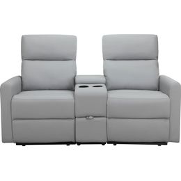 2-Sitzer Home Affaire, B:167cm H:102cm T:95cm, grau, Kunstleder, Sofas, "Daoulas, 2er-Kinosofa, TV-Sessel, Multimedia-Sofa", Kinosofa mit