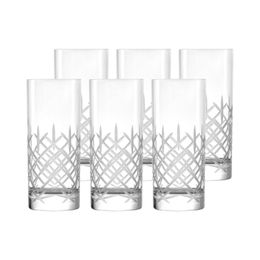 STÖLZLE Longdrinkglas "Saftgläser New York Bar Club 380 ml 6er Set transparent", transparent, Trinkgefäße