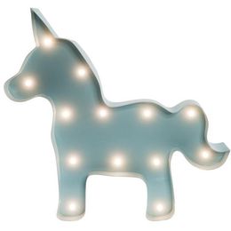 MARQUEE LIGHTS LED Dekolicht "Unicorn", 13, H: 23cm, 1 Stk., blau, Leuchten, Wandlampe, Tischlampe Einhorn, Tier, Ponny 13 Leuchtmittel - 23x23 cm