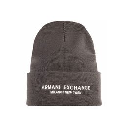 Armani Exchange Herren Beanie "M&uuml;tze Cappello Beanie", grau, M&uuml;tzen