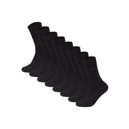 Camano Damen Sneakersocken "Socken 8er Pack", Gr. 43, schwarz, Obermaterial: 80% Baumwolle CO. 17% Polyamid PA. 3% Elasthan EL., Socken