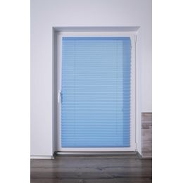 Plissee K-home, B:35cm H:130cm, blau, Obermaterial: 100% Polyester, Badezimmer, Plissees, "COMO"