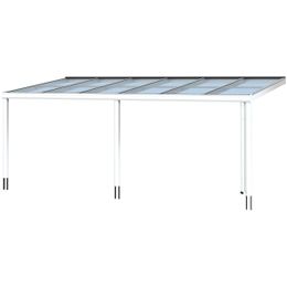 Skan Holz Terrassendach SKANHOLZ, B:648cm, wei&szlig;, Aluminium, Terrassen&uuml;berdachungen, "Monza", BxT: 648x357
