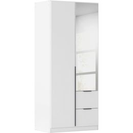 Drehtürenschrank Rauch, B:91cm H:210cm T:54cm, weiß, Holzwerkstoff, Schränke, "Kleiderschrank Schrank Garderobe AGORDO mit Dekor- oder
