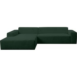Ecksofa WERK2, B:311cm H:70cm T:210cm, gr&uuml;n, 90% Polyester, 10% Nylon, Wohnzimmer, Sofas, "Zeus-XL, Mega-Sofa mit gro&szlig;er Sitztiefe, Stellma&szlig;e 311cm x