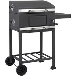 Holzkohlegrill Tepro, B:89,5cm H:103cm T:60,5cm, grau, Grills, "Toronto Basic", BxTxH: 89,5x60,5x103 cm