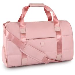 Heys Reisetasche "The Puffer Duffle Bag", rosa, Polyester, Taschen, Weekender Duffle Bag Schuhfach Aufstecksystem