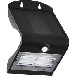 Eglo Wandleuchte "LAMOZZO", 1, H: 21cm, 1 Stk., schwarz, Wohnzimmer, Leuchten, Außenlampe, Bewegungsmelder, Solar, Tag & Nacht Sensor, Akku, IP54