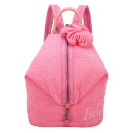 Damen Cityrucksack "Marit Frottee Limited Barbie", Fritzi aus Preussen, pink, Baumwollmischung, unifarben, Rucksäcke, mit abnehmbarem Haarband
