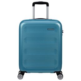 Damen Trolley "ASTROBEAM 55", American Tourister, blau, ABS, Polycarbonat, unifarben, Koffer, Handgepäck-Koffer Reisegepäck Koffer TSA-Zahlenschloss