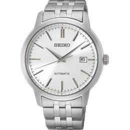 Seiko Herren Automatikuhr, silber, Armbanduhren, Armbanduhr, Herrenuhr, Datum, Edelstahlarmband