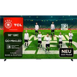 TCL Mini-LED-Fernseher "98Q8CX7", 98, schwarz, Fernseher, Audio von Bang & Olufsen, Smart TV, Apple TV, 144Hz, 4K, Dolby Vision