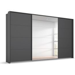 Schwebet&uuml;renschrank Rauch, B:323cm H:233cm T:68cm, grau, Holzwerkstoff, Schr&auml;nke, "Kleiderschrank Schrank Garderobe OTELI inkl. 3 Innenschubladen",