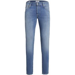 Jack & Jones JACK & JONES Herren Skinny-fit-Jeans "JJILIAM JJORIGINAL JOS 047 50SPS", blau, Gr. 34, Abriebeffekte, Denim/Jeans, Obermaterial: 86% Baumwolle, 12%