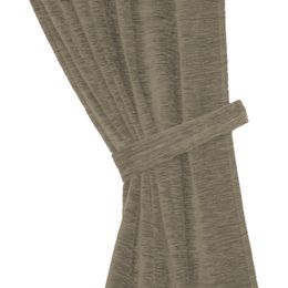 Raffhalter WIRTH, B:60cm H:6cm, grau, Polyacryl, Raffhalter, "Thermo-Chenille 288g/m&sup2;", 2-er Set