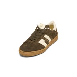 Marc O'Polo MARC O'POLO Damen Sneaker "aus Rindleder in Cord-Optik", Gr. 38, grün, Obermaterial: 100% Leder (Rind), unifarben, Schuhe