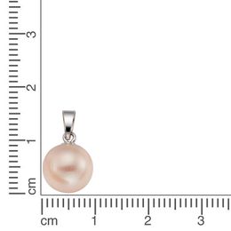 Vivance Damen Kettenanh&auml;nger "925 Silber rhodiniert S&uuml;&szlig;wasserzuchtperle natur-pink", one-size, Silber 925 (Sterlingsilber), 0,2 g, wei&szlig;, Silber 925