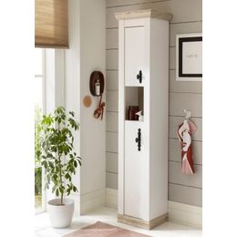 Hochschrank Home Affaire, B:42cm H:200cm T:35cm, wei&szlig;, FSC-zertifizierter Holzwerkstoff, Badezimmer, Schr&auml;nke, "Florenz, Badschrank im Landhausstil,