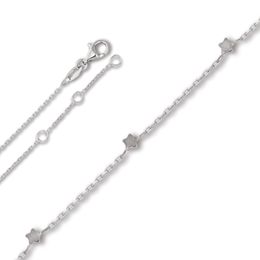 ONE ELEMENT Damen Fu&szlig;kette "Fu&szlig;kettchen Rundankerkette aus 925 Silber 25 cm", Silber 925 (Sterlingsilber), silber, Silber 925 (Sterlingsilber),