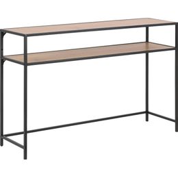 Konsolentisch ACTONA GROUP, B:120cm H:79cm T:35cm, braun, Flur, Tische, Metallgestell und 1 Einlegeboden, Breite 120 cm, in weiteren Varianten