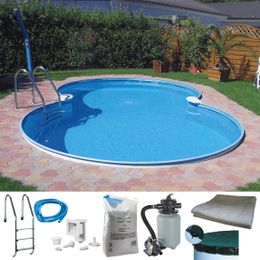 Achtformpool MY POOL BWT, B:432cm H:110cm L:250cm, wei&szlig;, Schwimmbecken, "BALI", in verschiedenen Gr&ouml;&szlig;en und umfangreichem Zubeh&ouml;r