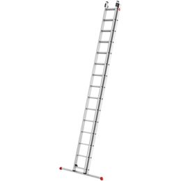 Hailo Anlegeleiter "S80 ProfiStep duo", B/H/L: 41cm x 427cm x 16cm, grau, Leitern, Aluminium-Schiebeleiter 2-teilig 2x15 Sprossen