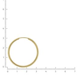 Vivance Damen Paar Creolen "585/- Gelbgold glanz 30mm", one-size, Gold, gelb, Gold, Ohrringe