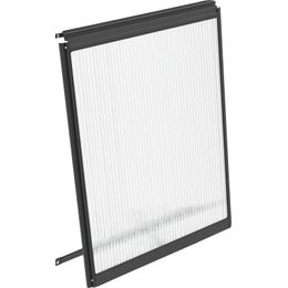 Fenster Vitavia, schwarz, Aluminium, Fenster, "f&uuml;r Venus, Apollo, Calypso, Freya, Dione u.a.", Gew&auml;chshausfenster, Alu, mit Hohlkammerplatte 6 mm