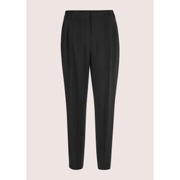 Madeleine Mode MADELEINE Damen Bundfaltenhose "Chinohose Bundfaltenhose mit Stretch-Komfort", schwarz, Gr. 36, Obermaterial: 78% Polyester PES. 17% Viskose CV. 5%