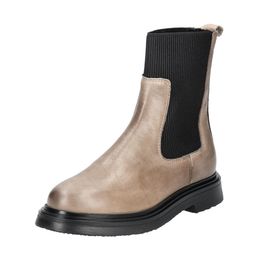 Pavement Damen Stiefelette "Pavement Stiefelette Leder/Textil", Gr. 37, beige, Leder, Textil, Schuhe